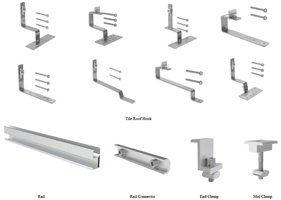 Tile Roof Hook mounting system